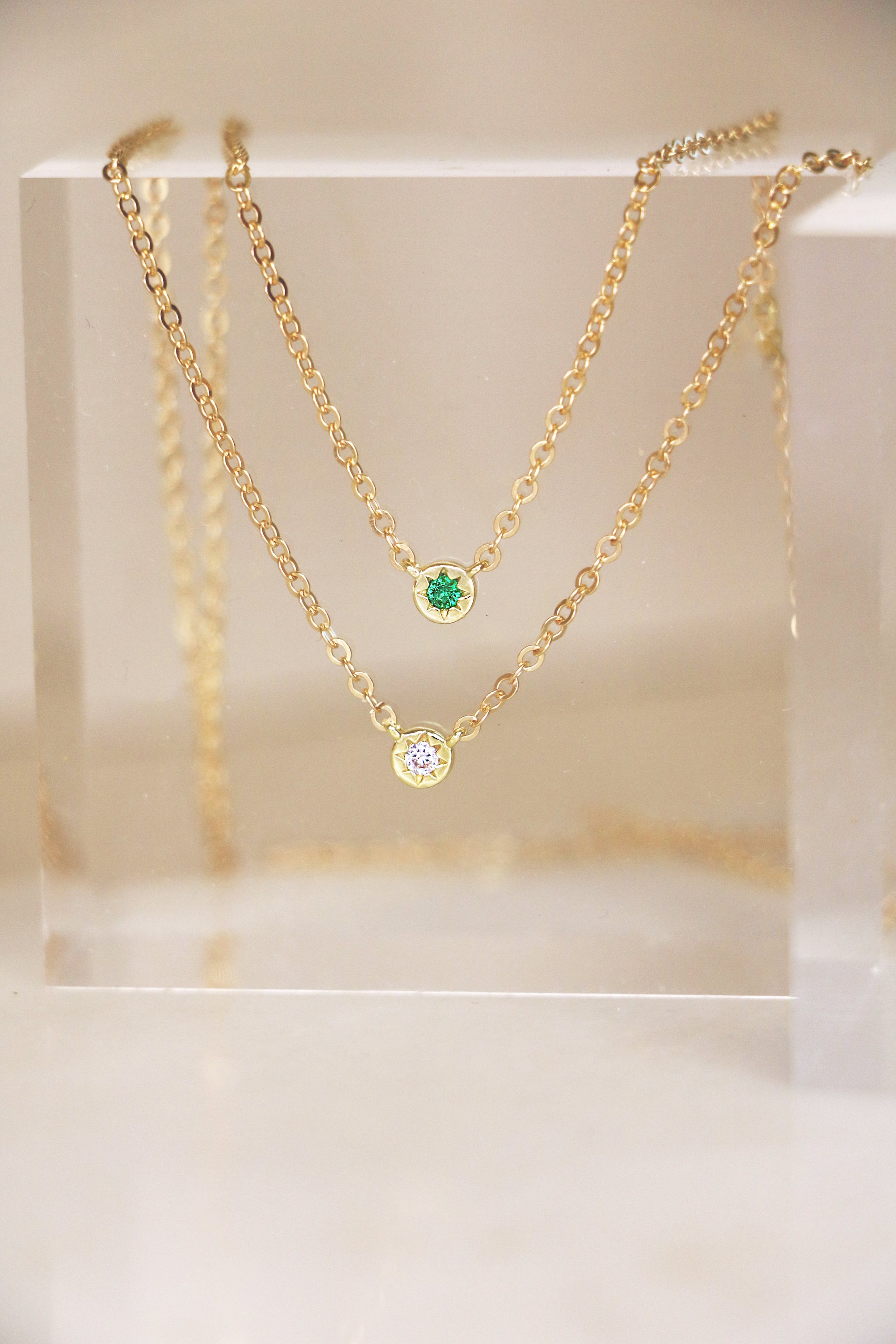 sunburst birthstone necklace – Chic Mama Jewelry